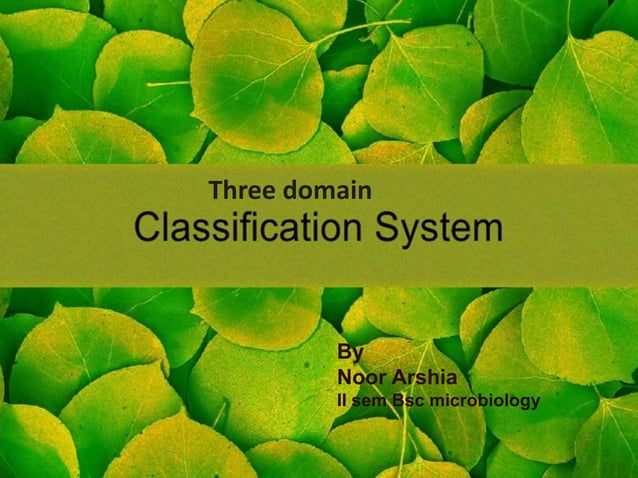 Three domain of classification | PPTX | Biological Sciences | Science