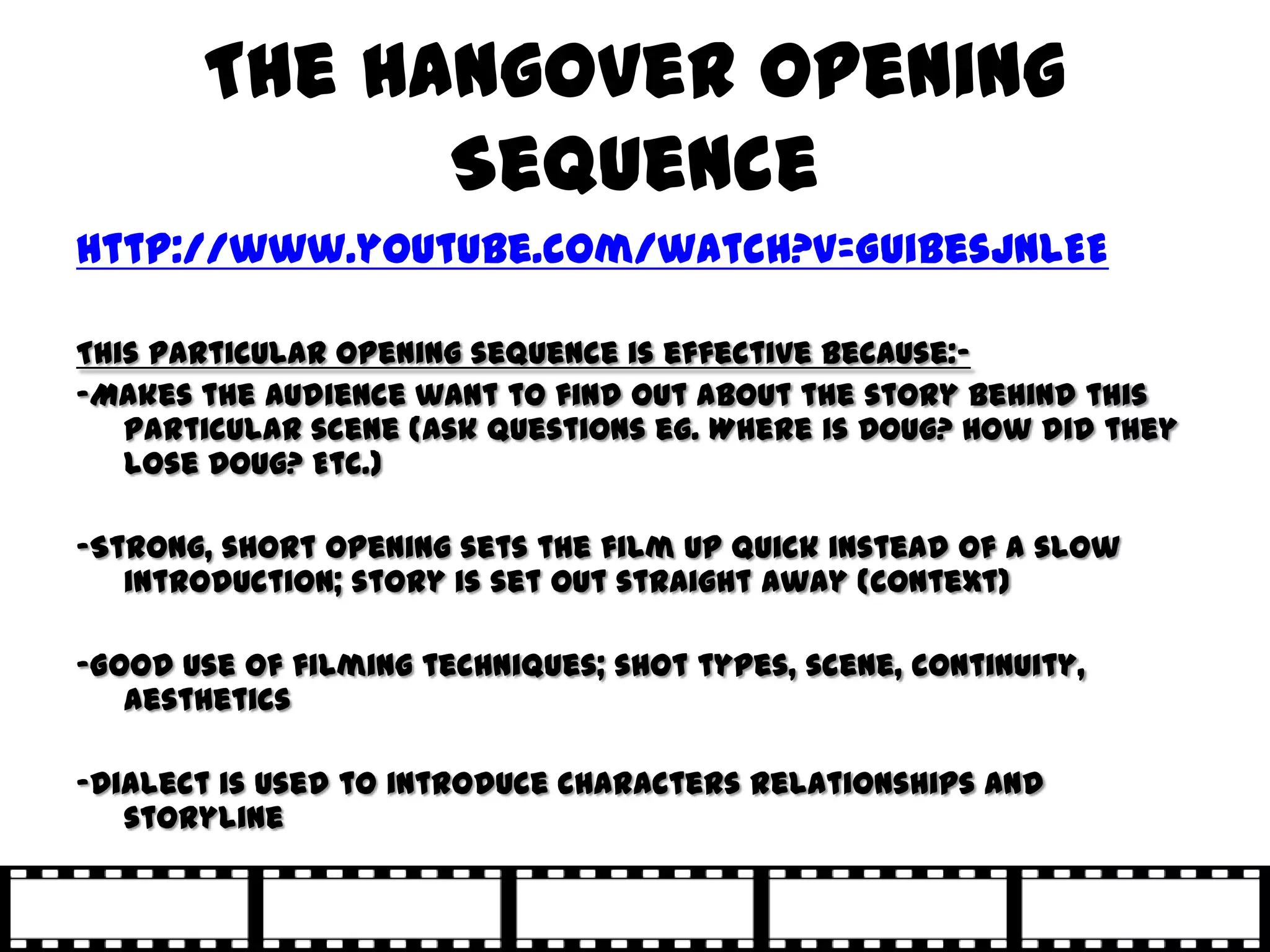 Three effective opening sequences | PPTX | Horror | Genres