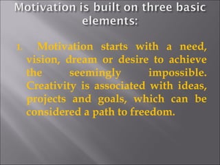 Three Elements Of Motivation | PPT