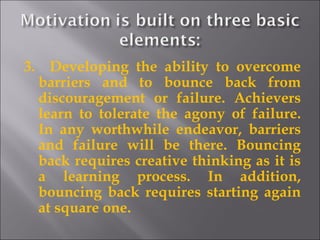 Three Elements Of Motivation | PPT