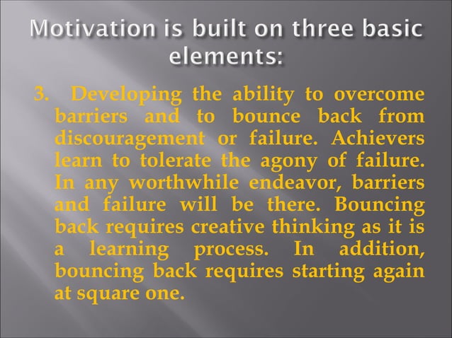 Three Elements Of Motivation | PPT