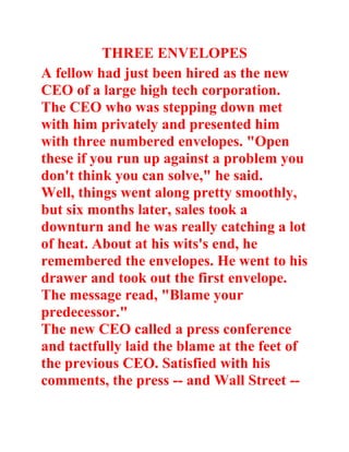 Three envelopes | PDF