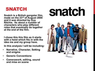 Three film analysis | PPT