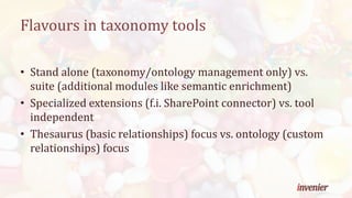 Three flavours of taxonomy tools Joyce van Aalten | PPTX | Technology ...