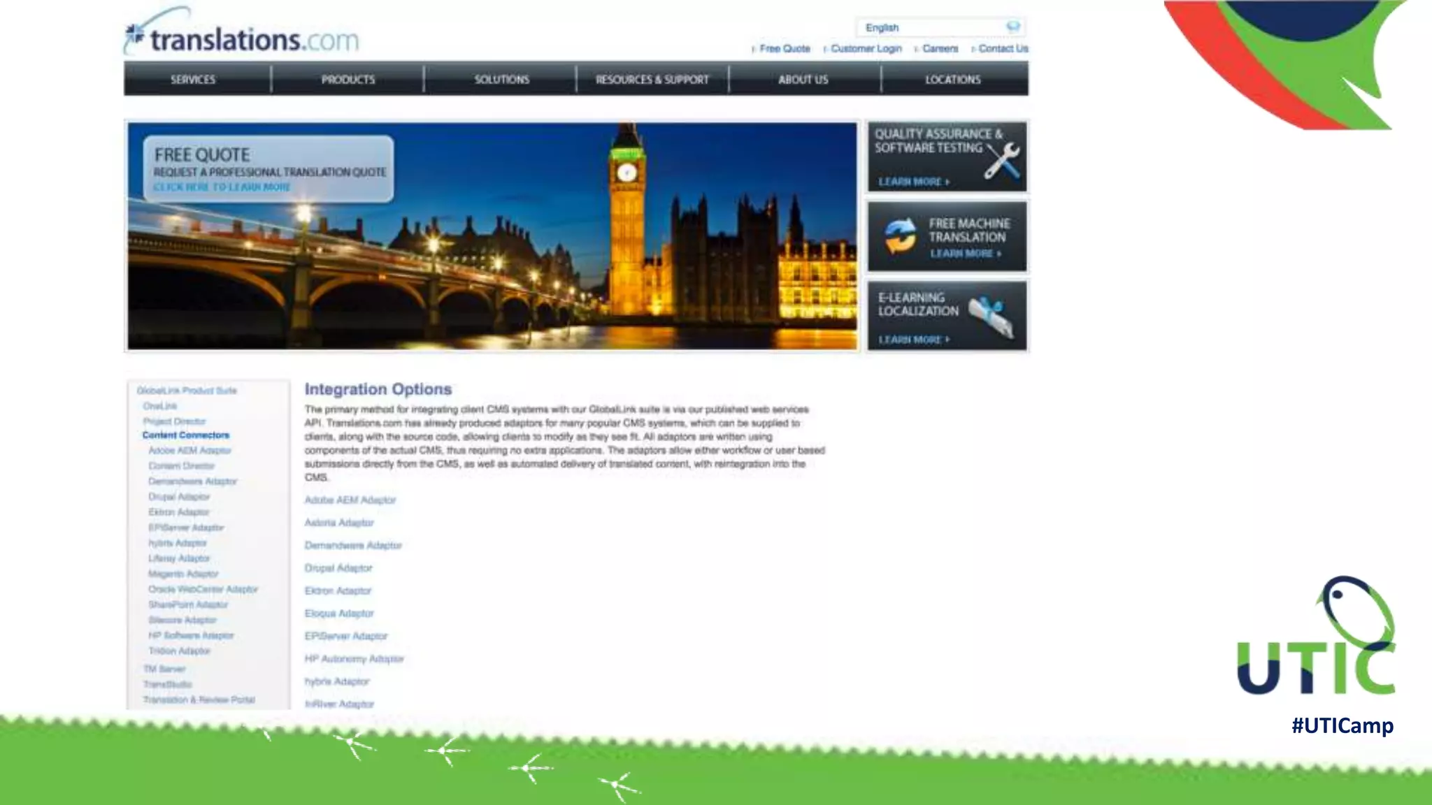 Threefold integration: CMS, TMS, and CAT — UTIC 2016 | PPT