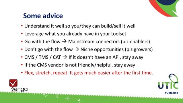 Threefold integration: CMS, TMS, and CAT — UTIC 2016 | PPT