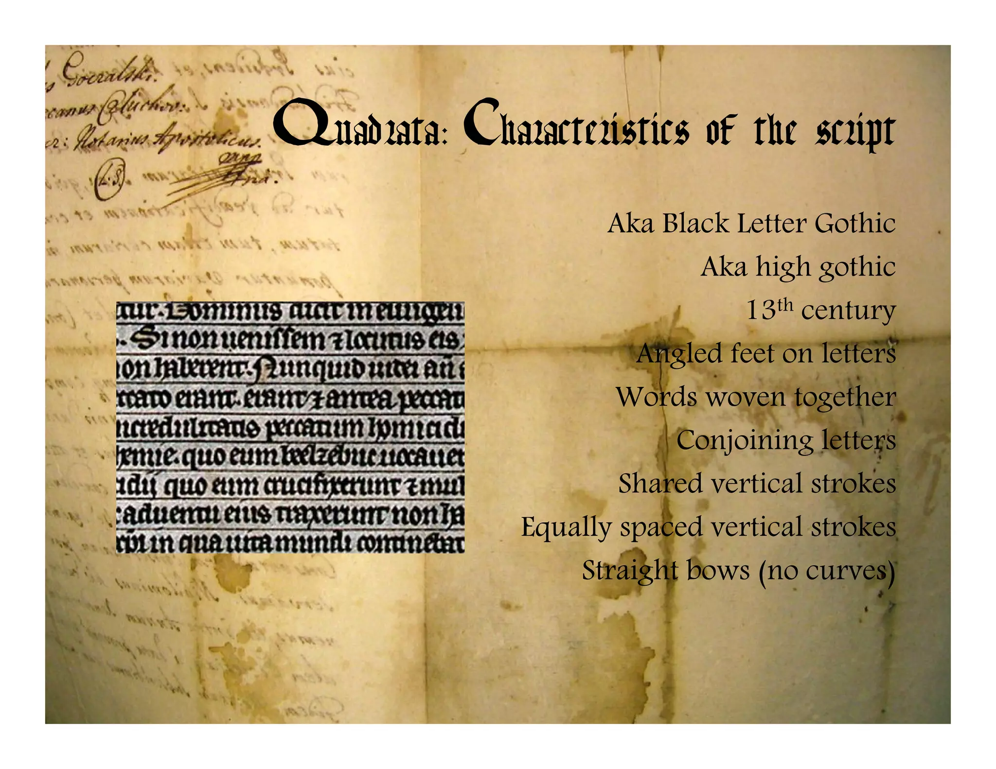 Three forms of Gothic Writing | PPT