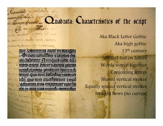 Three forms of Gothic Writing | PPT