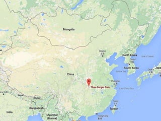 Three Gorges Dam Map