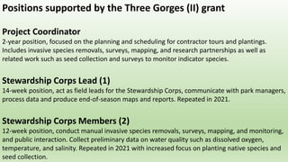 Three gorges invasive species control and restoration | PPTX