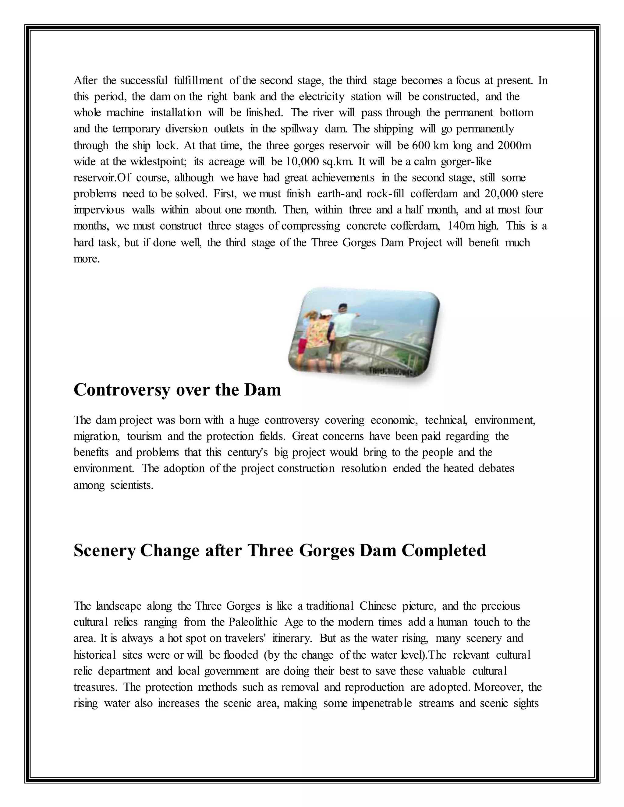 Three gorges dam project | DOCX