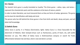 three gunas – sattva, rajas, and tamas | PPTX