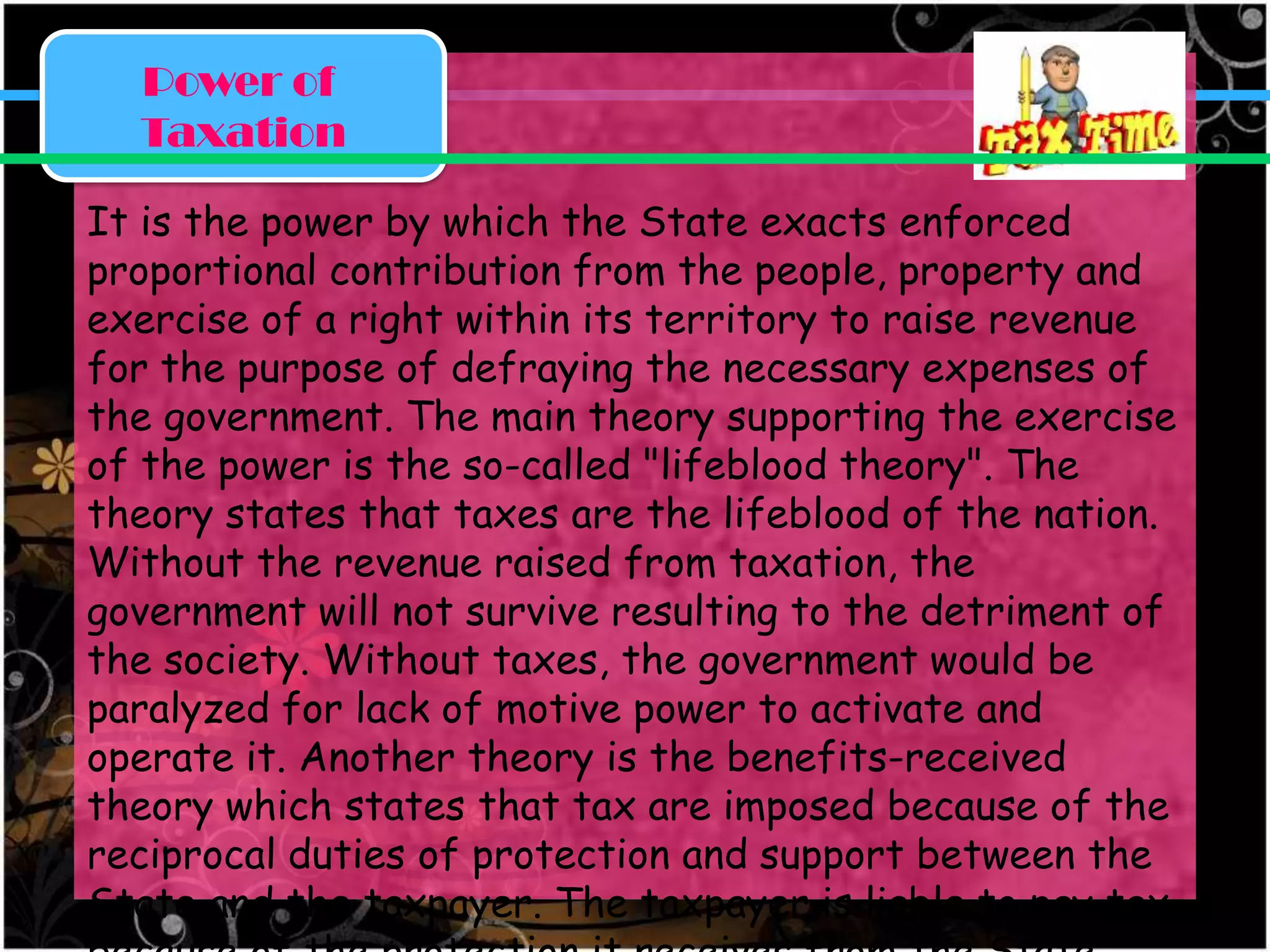 Three inherent powers of the state | PPTX