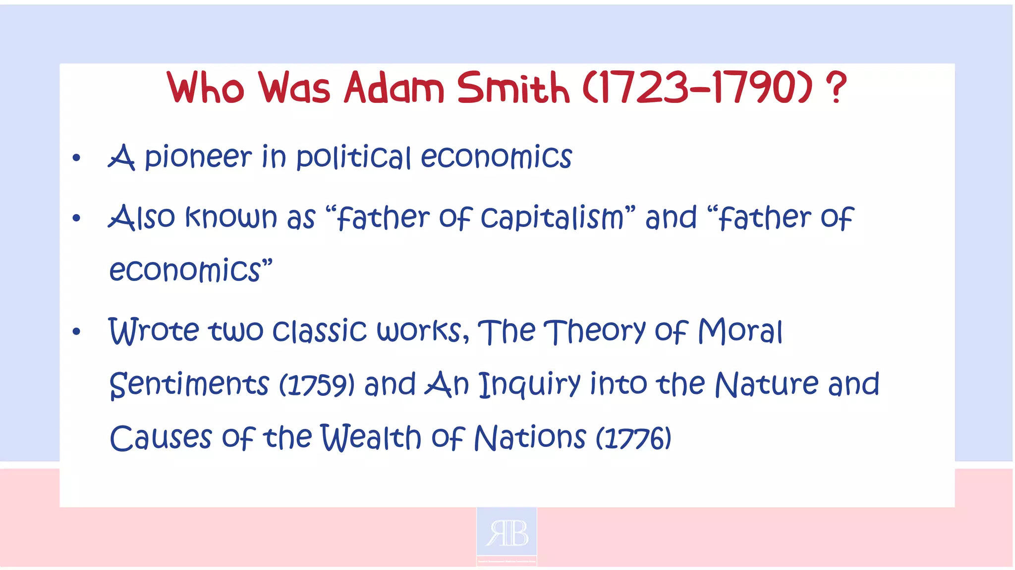 Three Key Definitions by Adam Smith - Dr. Roozbeh Bozorgmanesh | PDF