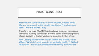 Three kinds of rest, part three | PPTX