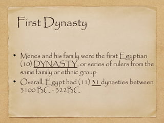 Ancient Egypt: Three Kingdoms Overview | PPT