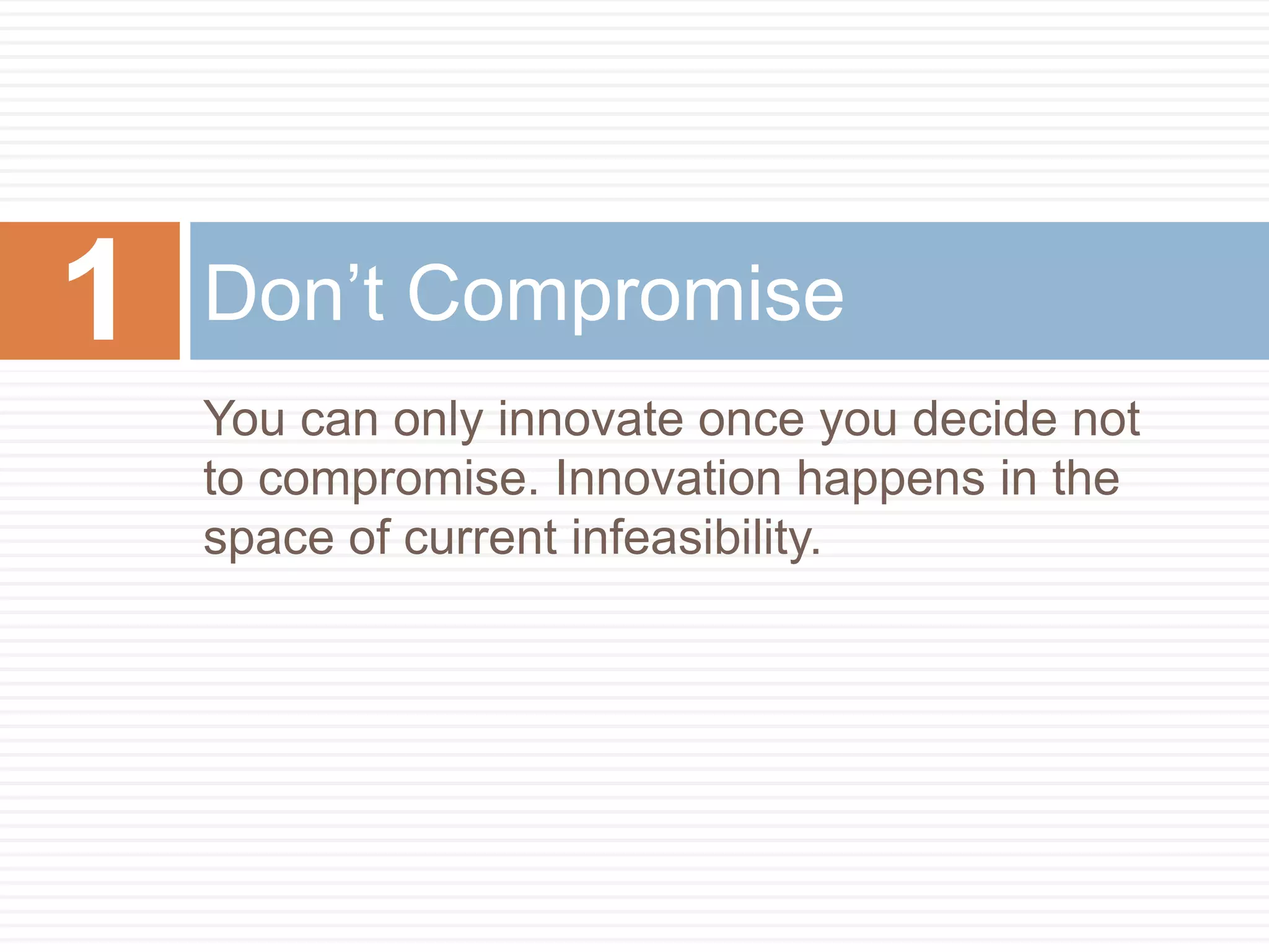 Three laws of innovation | PPT