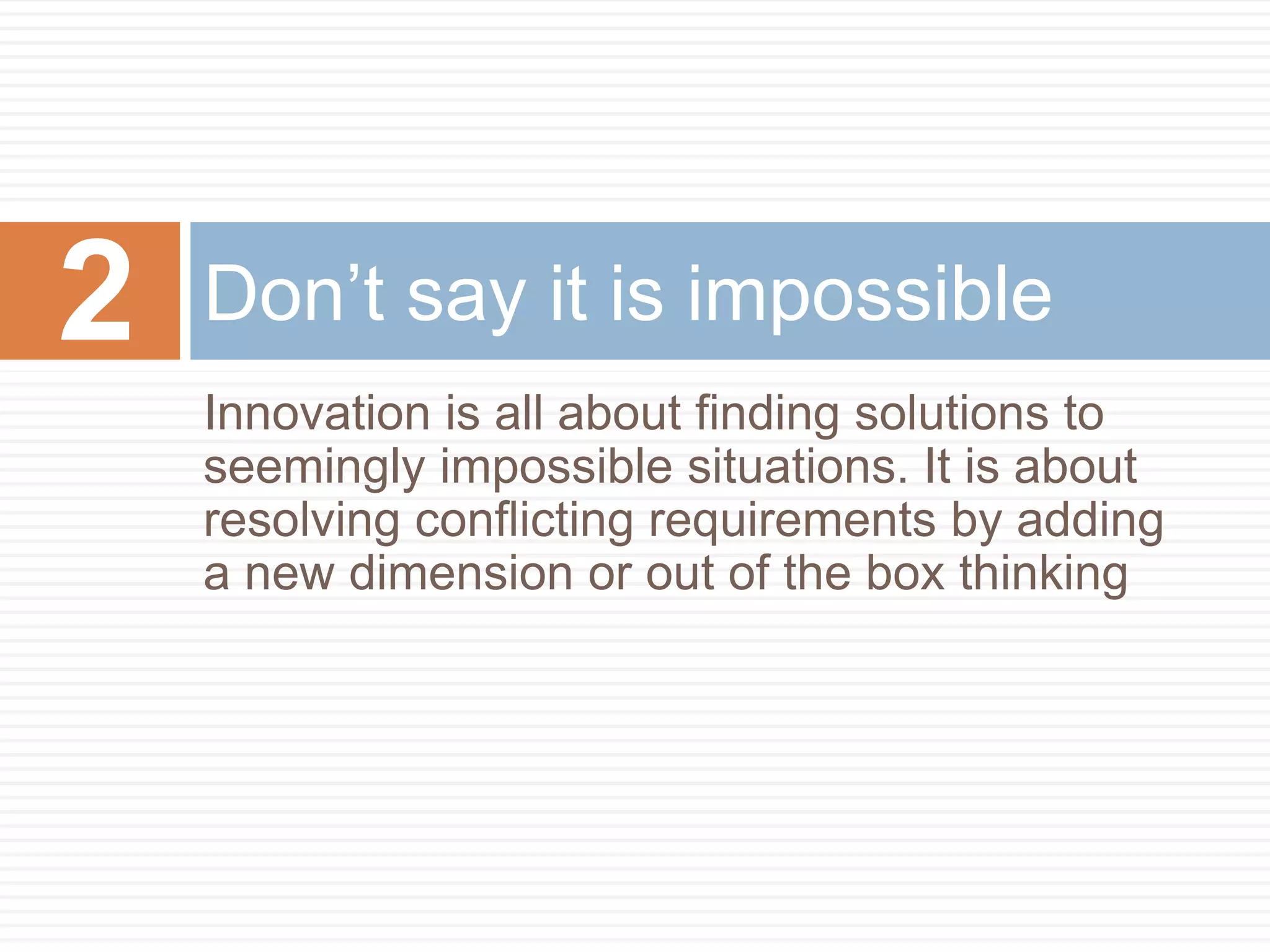 Three laws of innovation | PPT
