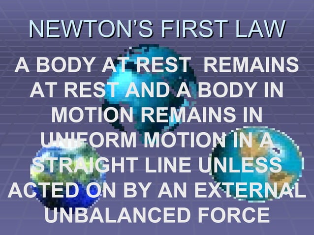 Three laws of motion 1 | PPT