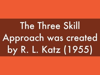 Three leadership buckets | PPTX
