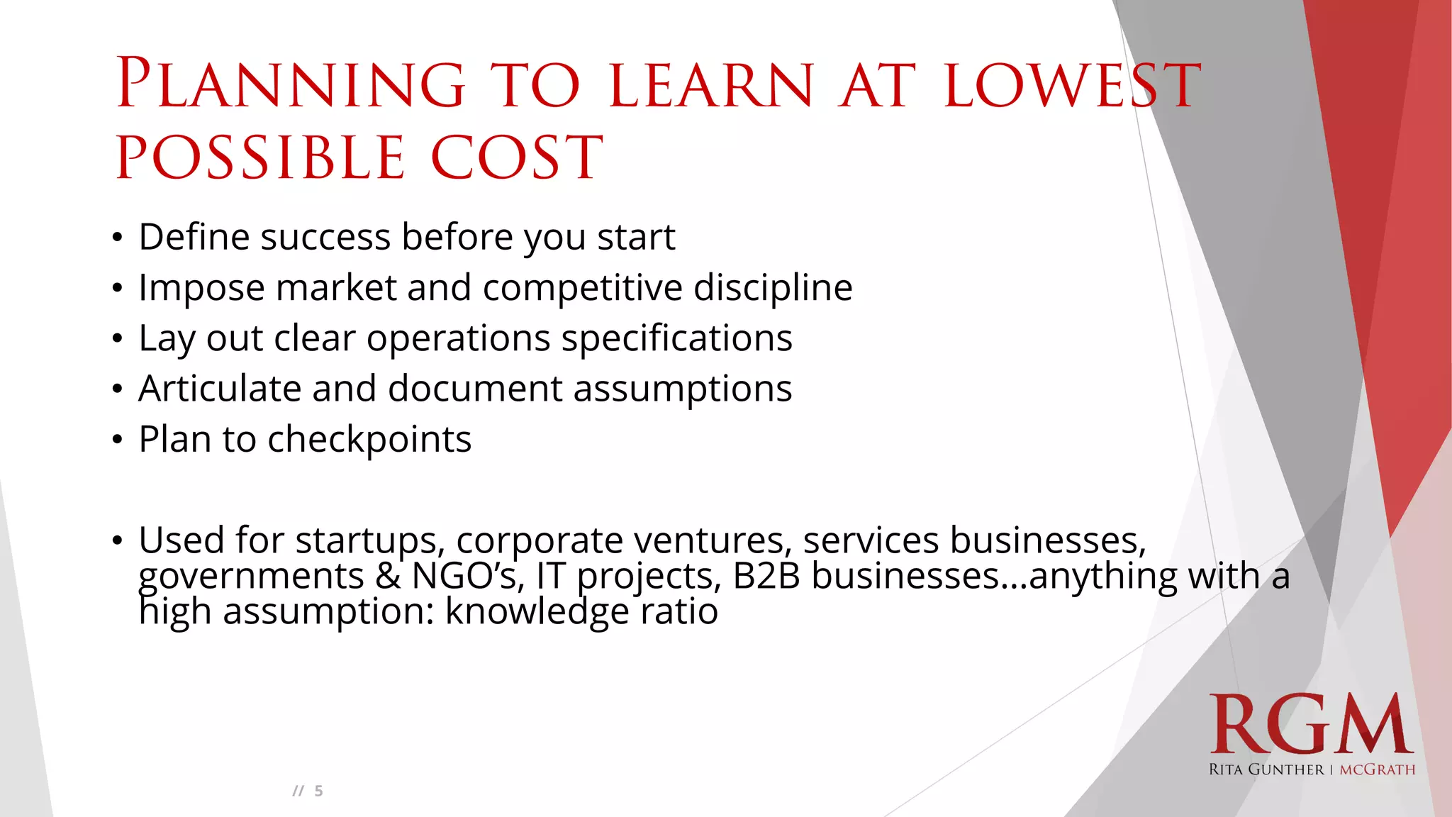 Webinar: Three levels of Business Models, Rita McGrath Slides | PDF