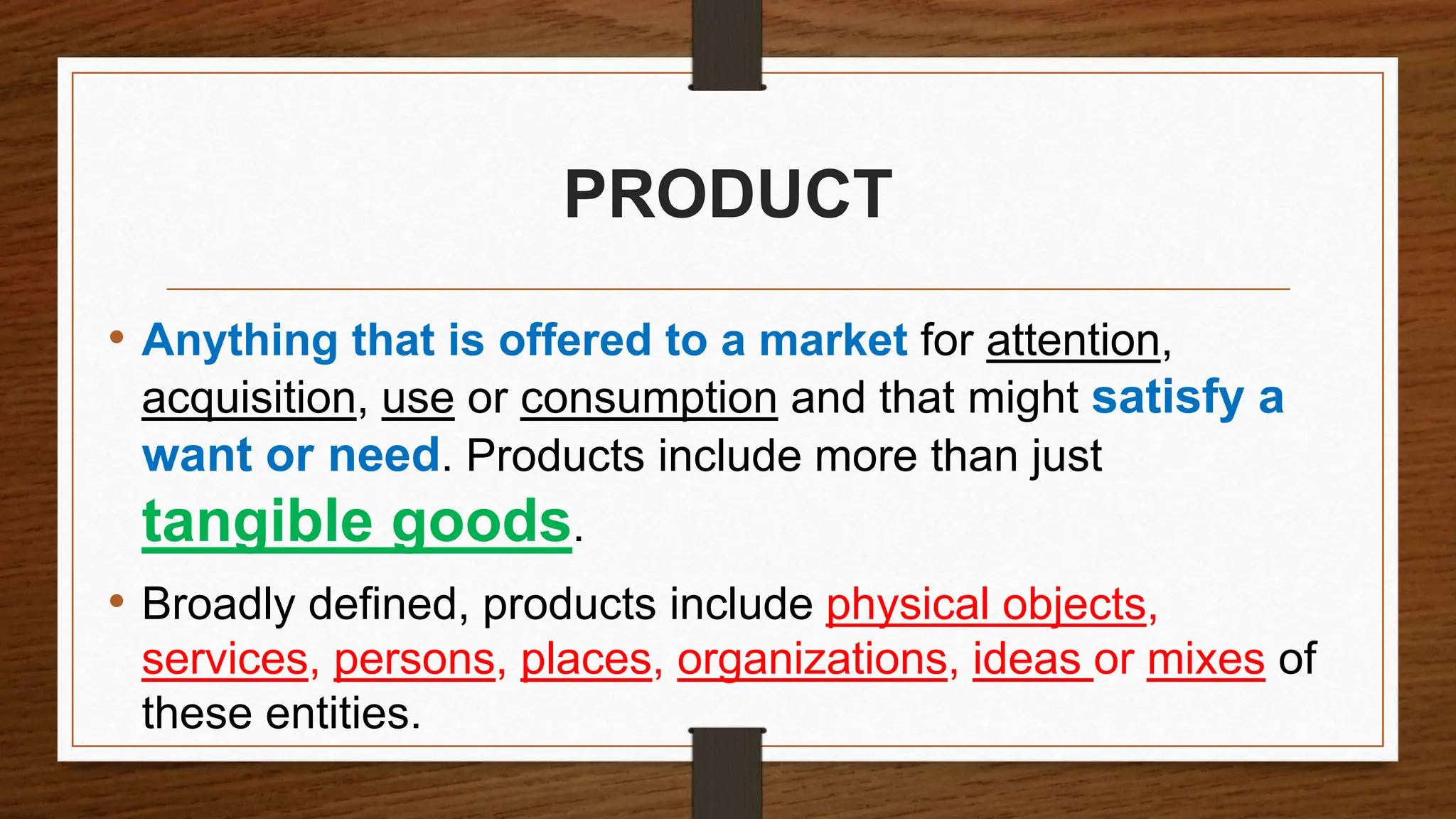 Three Levels of product: Core, Actual and Augmentedpptx | PPTX