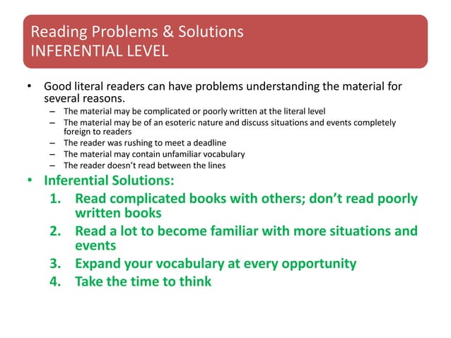 Three levels of reading | PPTX