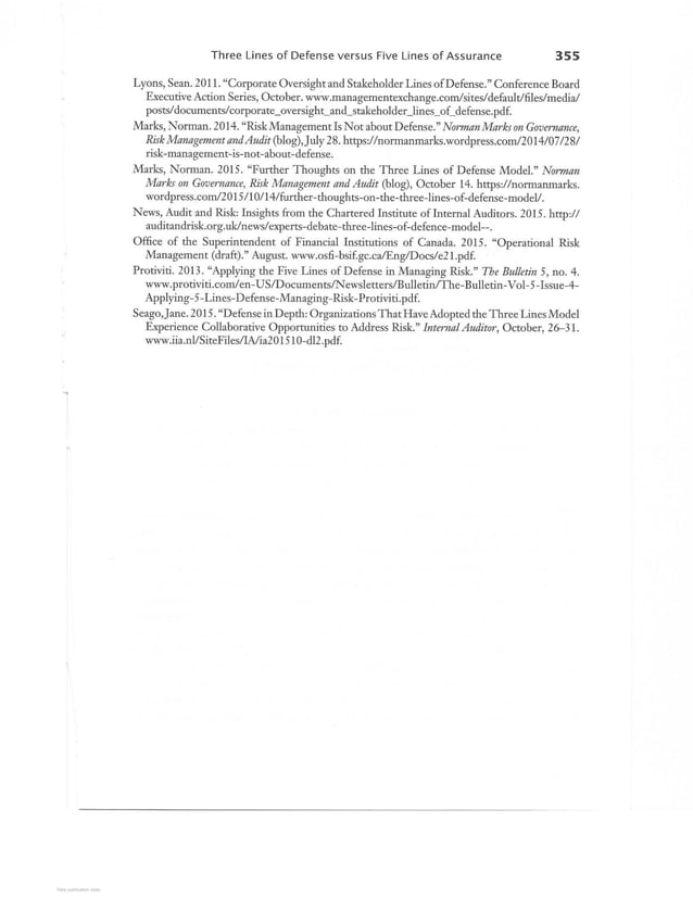 Three lines of defense versus five lines of assurance | PDF | Business ...