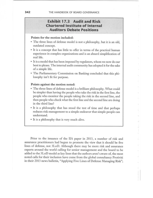 Three lines of defense versus five lines of assurance | PDF | Business ...