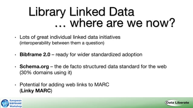 Three Linked Data choices for Libraries | PDF