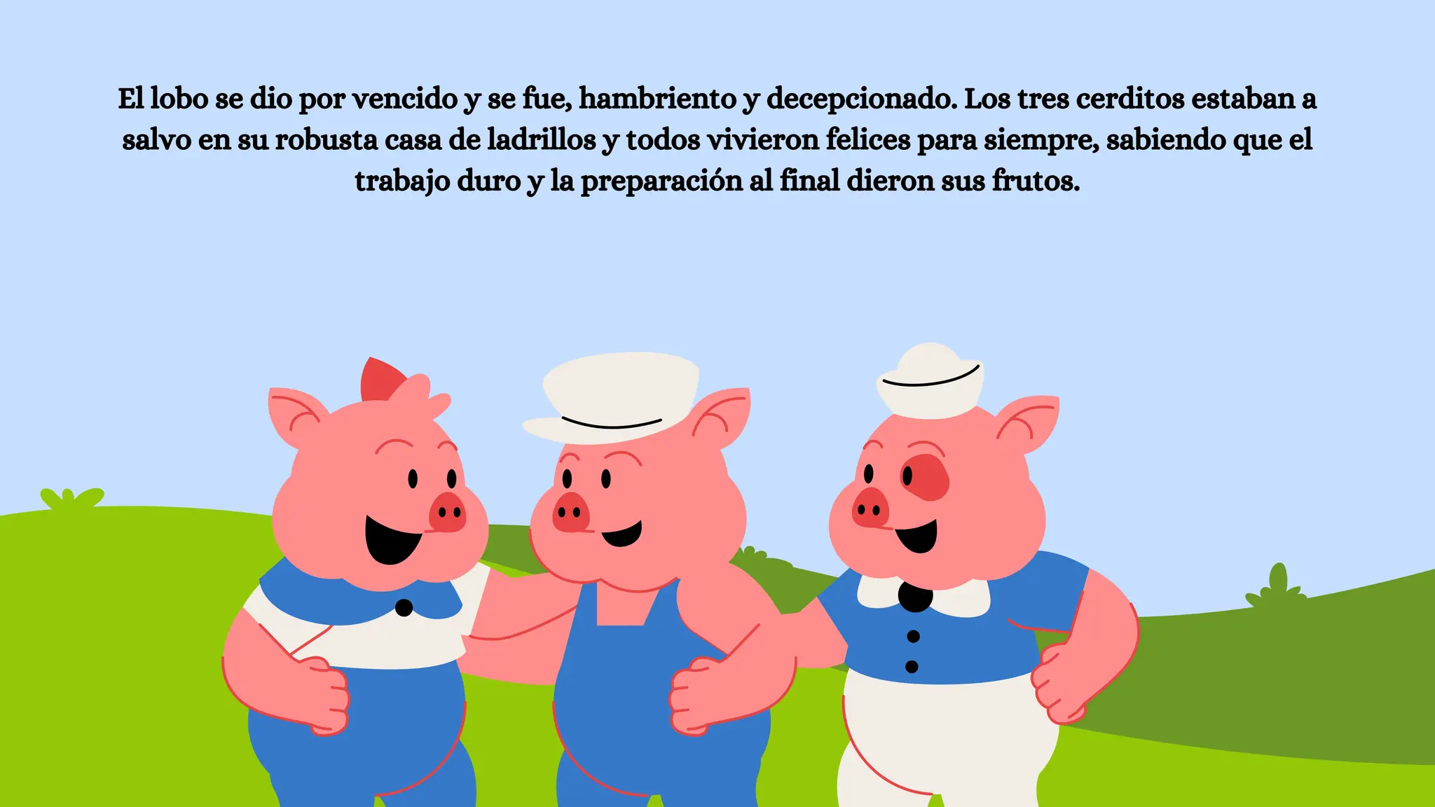Three Little Pigs Education Presentation in Green Blue Animated Style ...