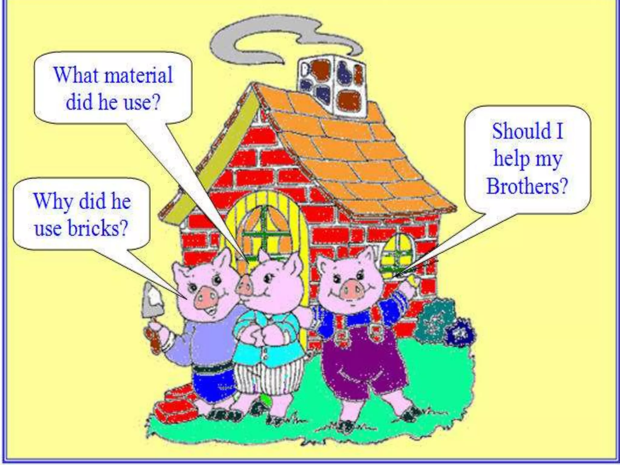 Three little pigs for Class 1 English | PPT