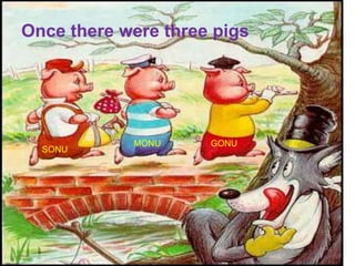 Three little pigs for Class 1 English | PPT