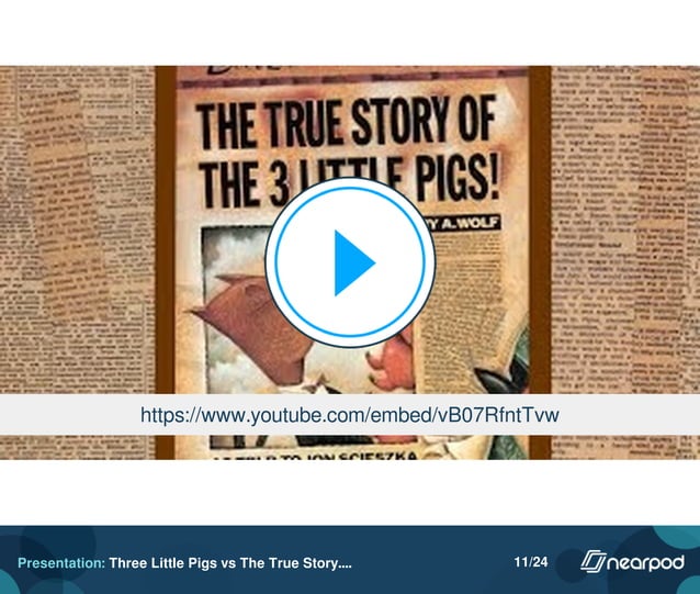 Three little pigs vs the true story.... | PPT
