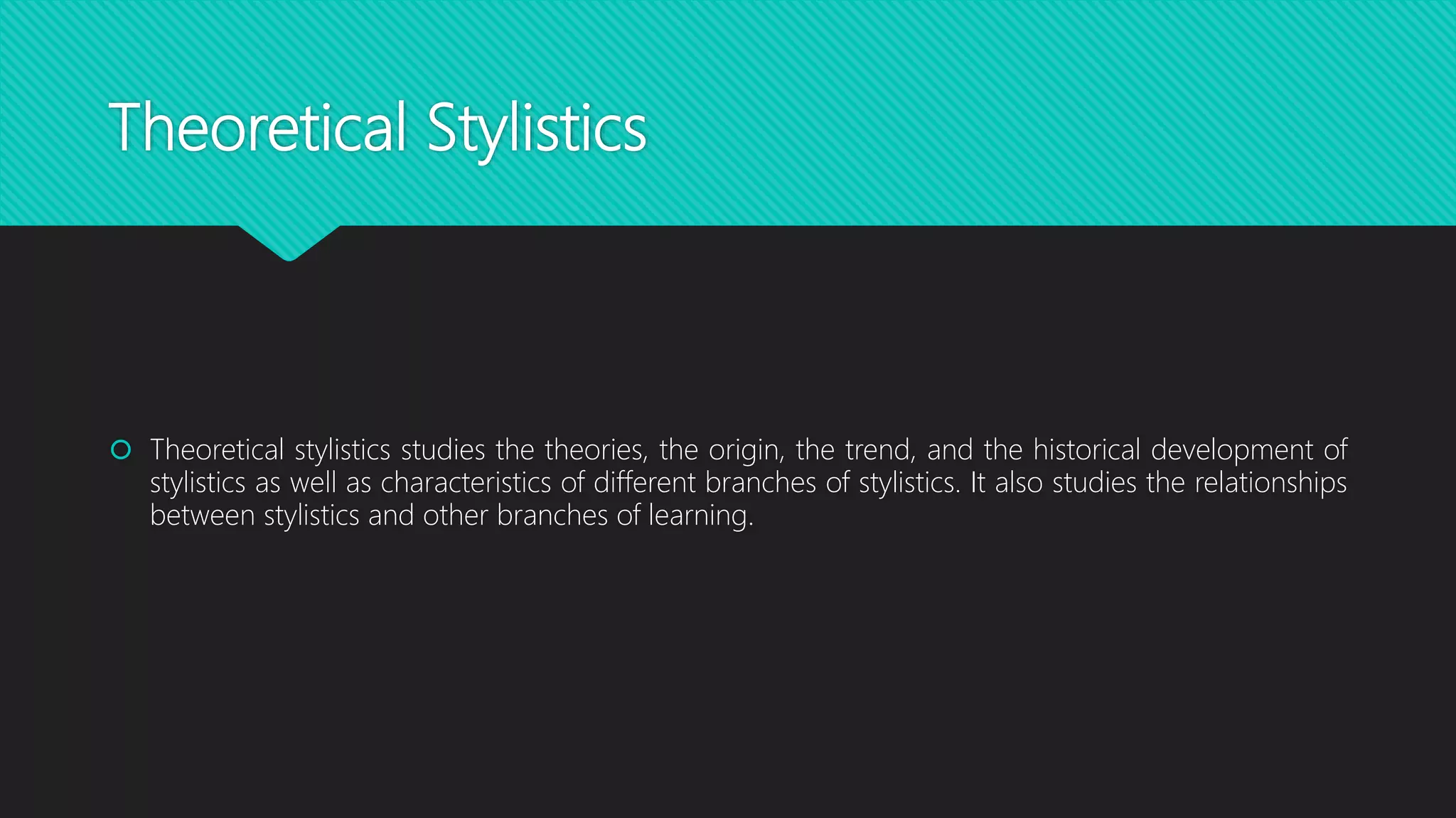 Three main aspects of stylistics | PPTX