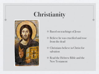 Three major religions | KEY