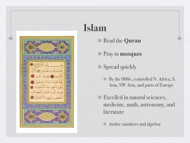 Three major religions | KEY
