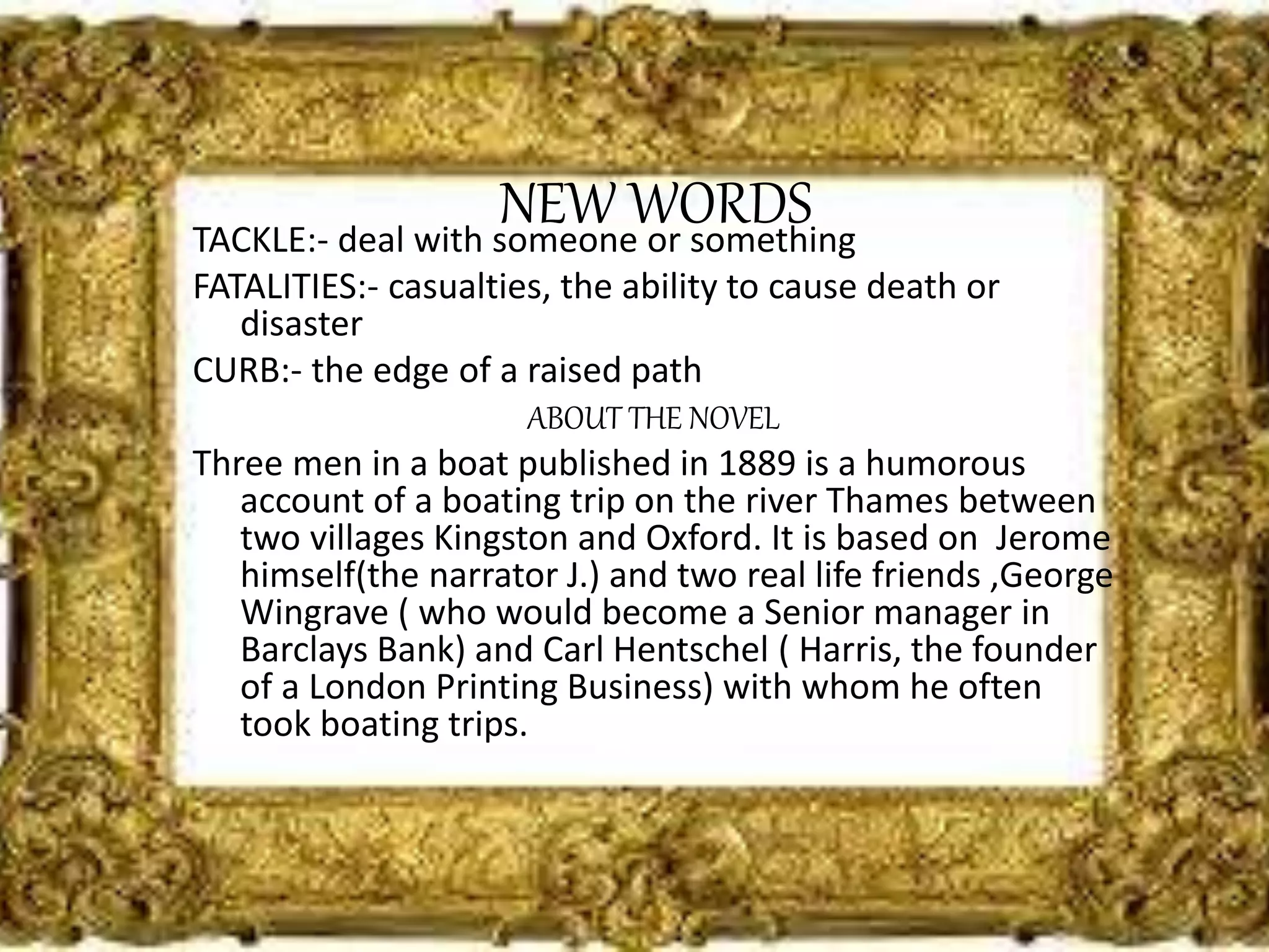 Three men in a boat ch 5 | PPT | Free Download