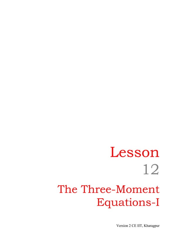 Three moment theorem | PDF | Chemistry | Science