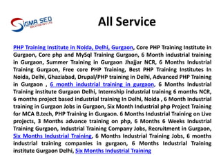 Three month industrial training in delhi ncr | PPT