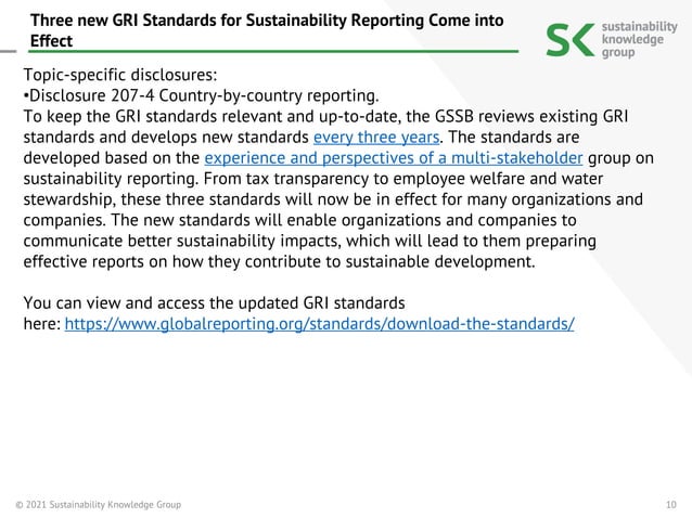 Three new GRI Standards for Sustainability Reporting Come into Effect ...