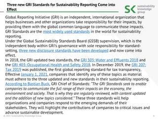 Three new GRI Standards for Sustainability Reporting Come into Effect | PDF | Business ...