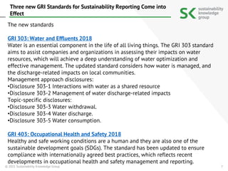 Three new GRI Standards for Sustainability Reporting Come into Effect | PDF
