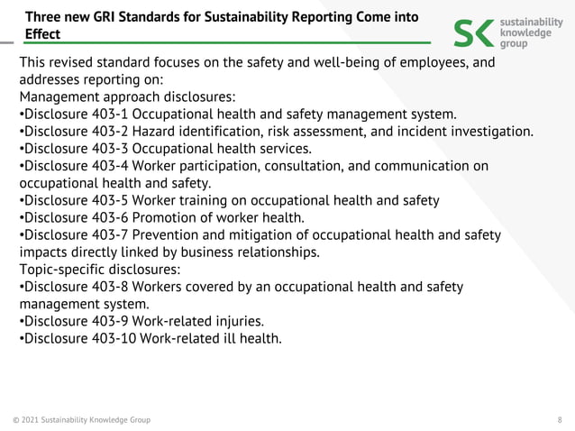 Three new GRI Standards for Sustainability Reporting Come into Effect ...
