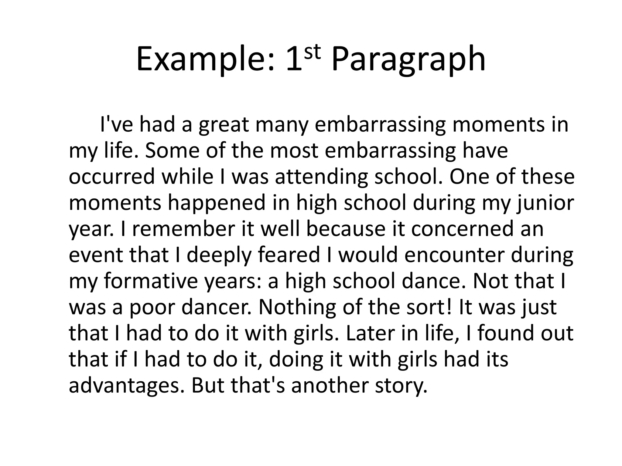 Three paragraph essay | PPTX
