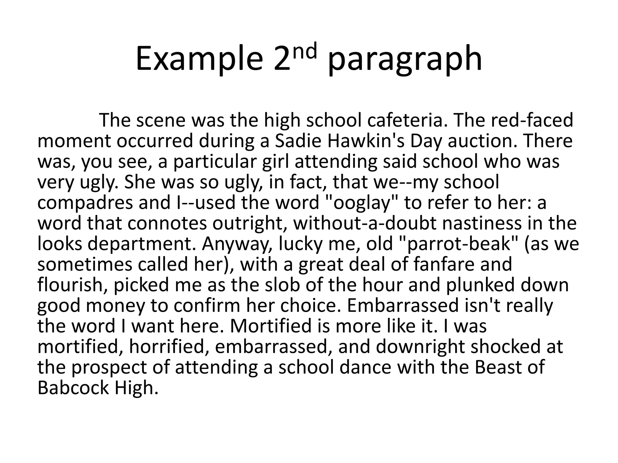 Three paragraph essay | PPTX
