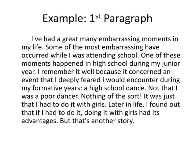 Three paragraph essay | PPTX