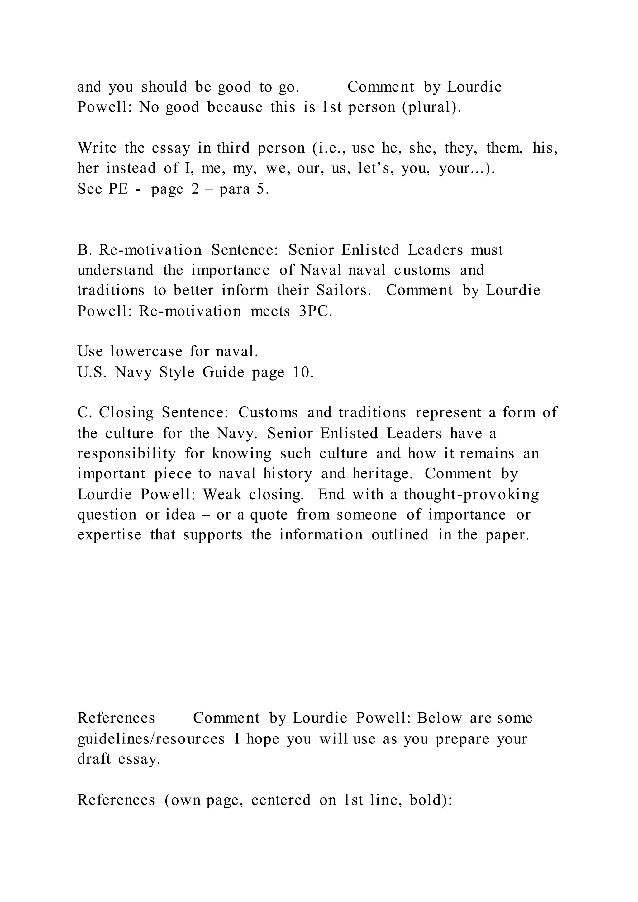 Three Part Outline The History of the Manning the Rails I. Intr | DOCX