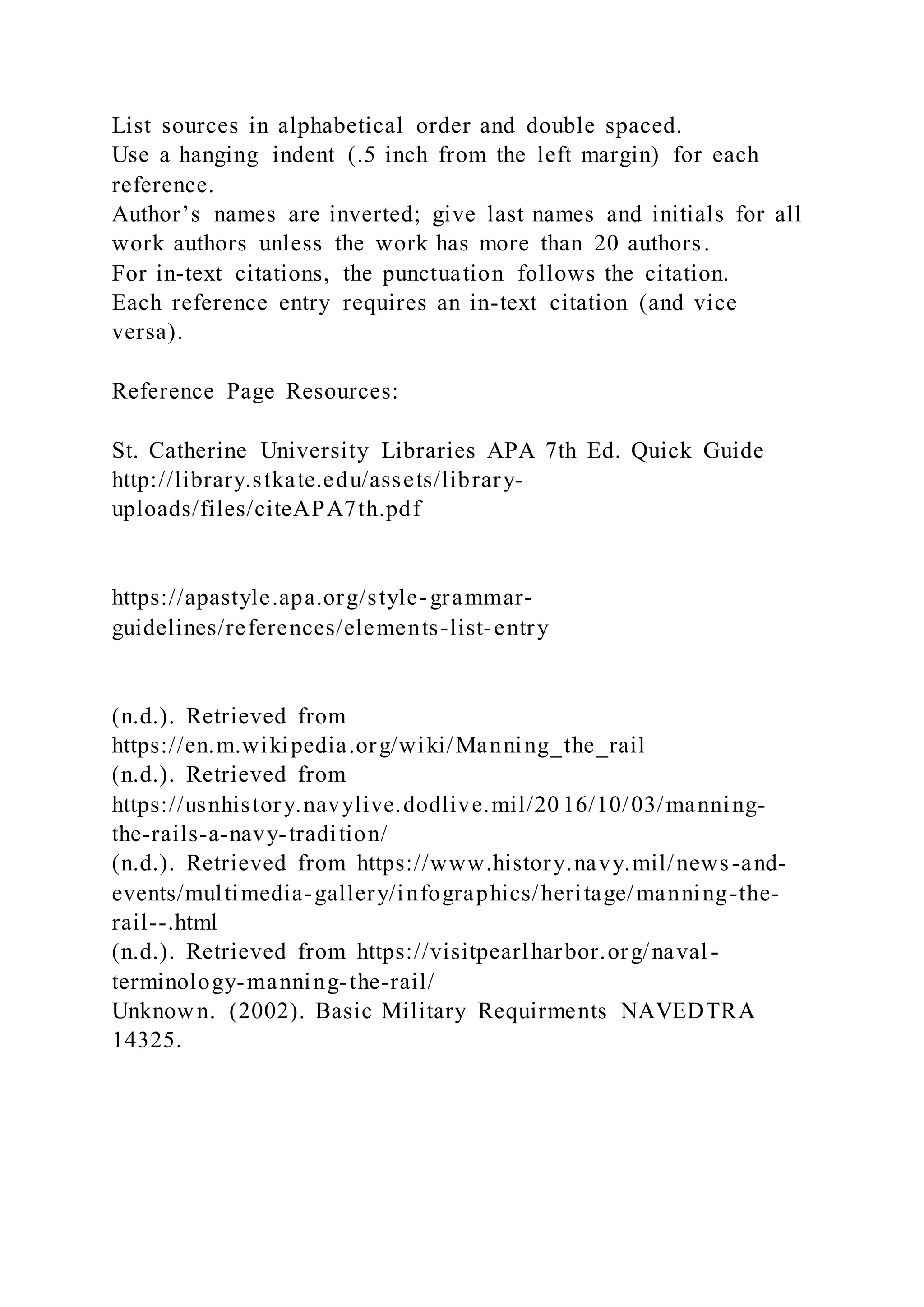 Three Part Outline The History of the Manning the Rails I. Intr | DOCX