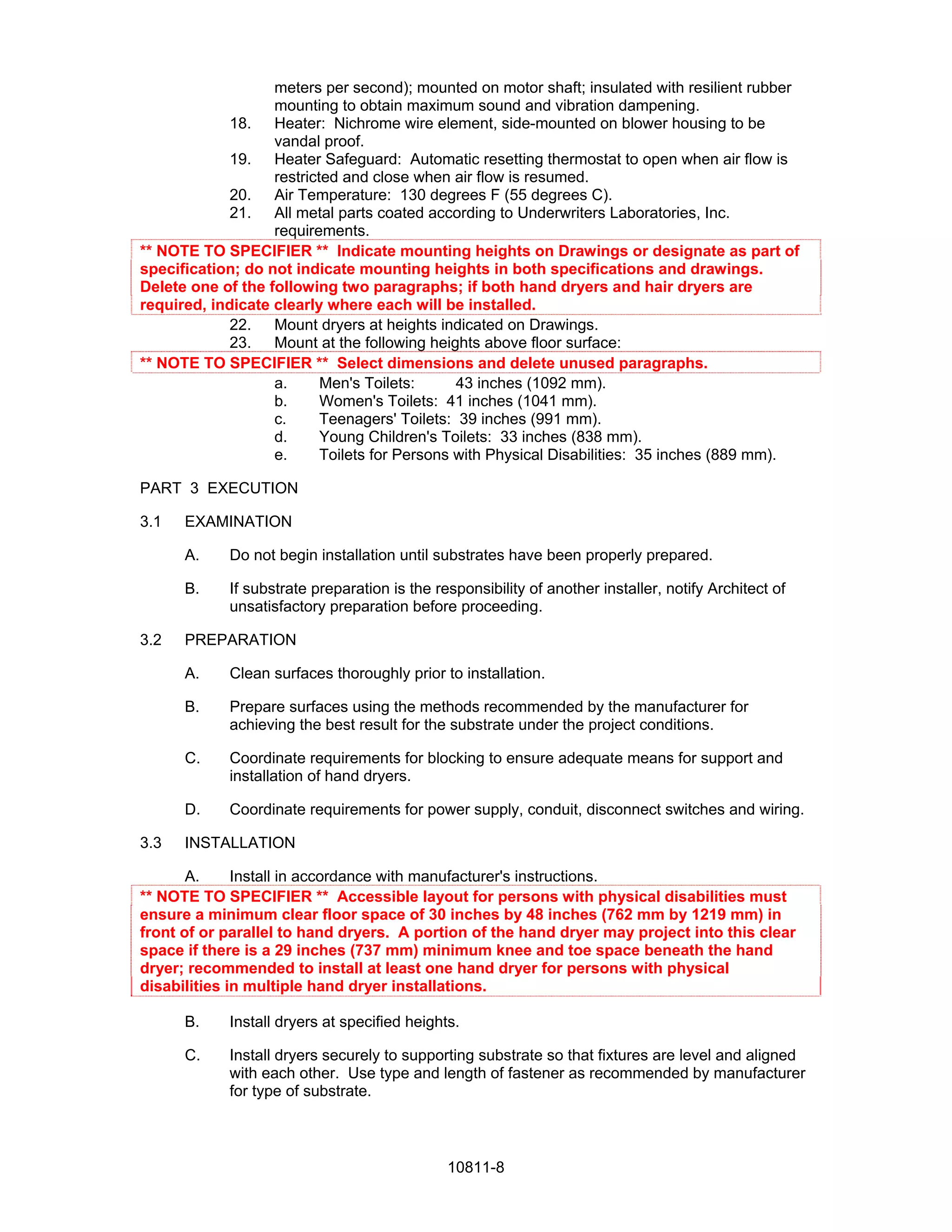 Three part specification | PDF